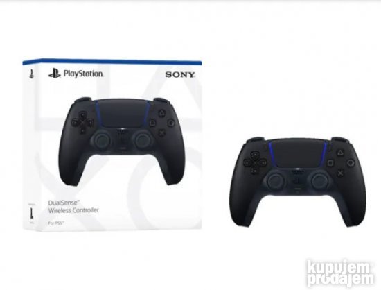 PS5 Dzojstik DS5 DualSense 5 Gamepad! Black! Na Stanju! - KupujemProdajem