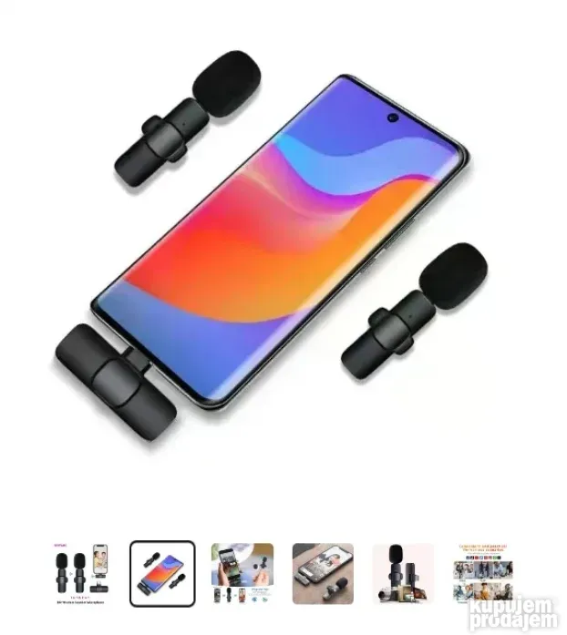 Mikrofon bubica bežični Type C USB/Lightning Mic za intervju ...