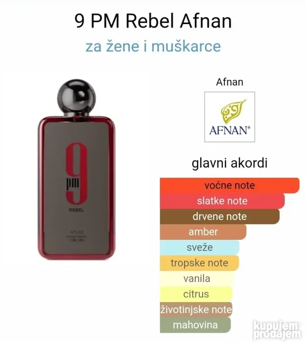 Afnan 9pm Rebel [EDP, 100ml] - KupujemProdajem