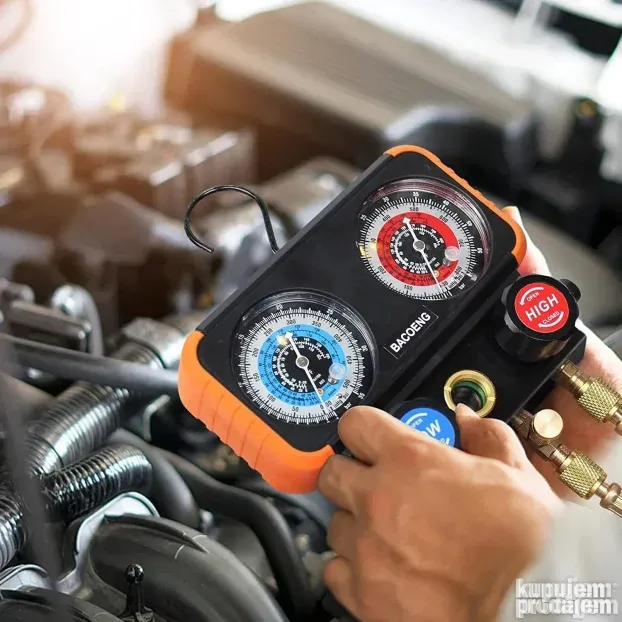 NOVO! Manometri i creva za punjenje klime Profi Set Alat - KupujemProdajem