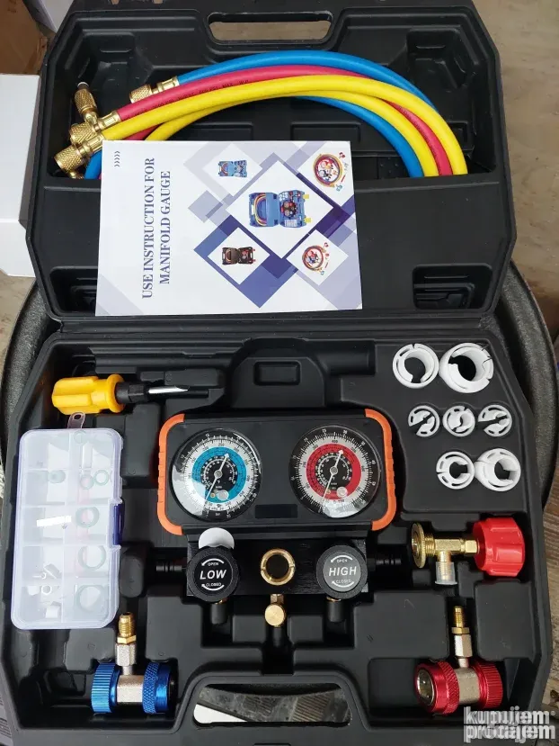 NOVO! Manometri i creva za punjenje klime Profi Set Alat - KupujemProdajem