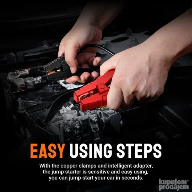 -Tacklife T6 Jump Starter / buster za kola / auto 800A - KupujemProdajem