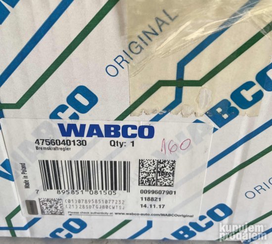 WABCO Regulator Sile Kočenja 4756040130 - KupujemProdajem