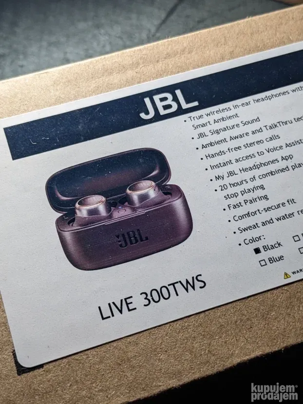 Jbl Live 300 True Wireless Earbuds Novo Original - KupujemProdajem