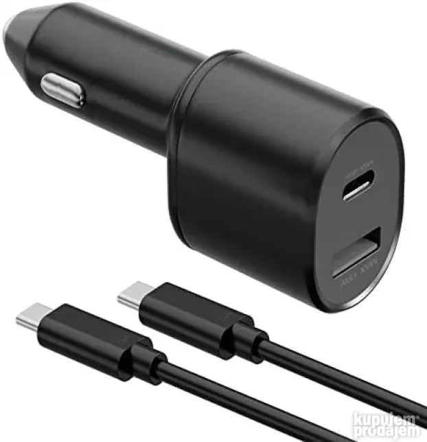 Samsung auto punjac 45W+15W super brzi punjac za auto usb-c ...