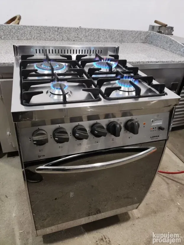 Polu profesionalni sporet na plin sa turbo rernom mark LOFRA ...