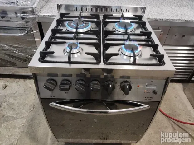 Polu profesionalni sporet na plin sa turbo rernom mark LOFRA ...