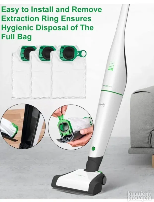 Vorwerk Kobold VB100 FP 100 Premium filter kese,3kom - KupujemProdajem