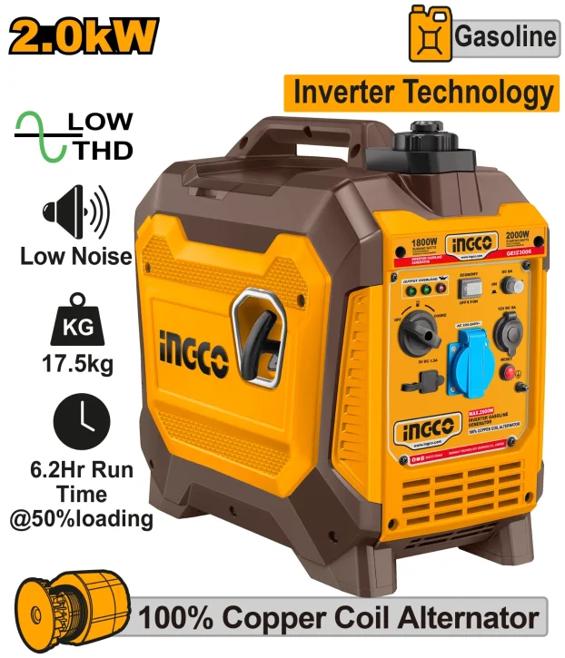 Agregat za Struju INVERTER od 2 KW INGCO GEI23006 - KupujemProdajem