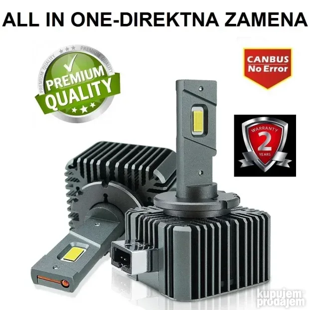 LED D1S/R SET 12000LM Zamena za fabricke xenon sijalice - KupujemProdajem
