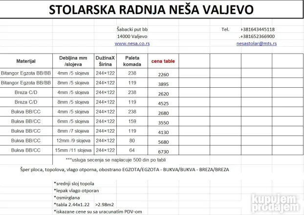 Sper ploca 4mm - KupujemProdajem