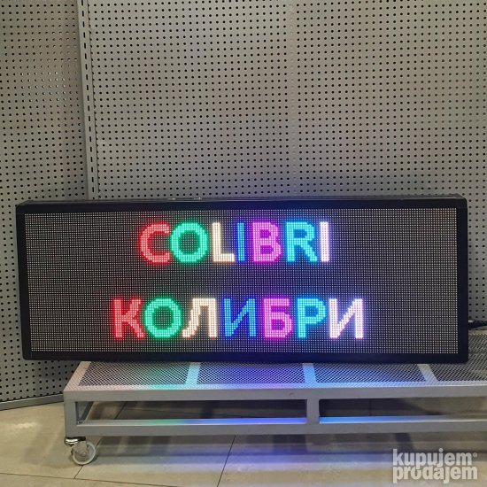 LED PANEL (displej, reklama), 36x100x6cm, 7 boja, novo! - KupujemProdajem