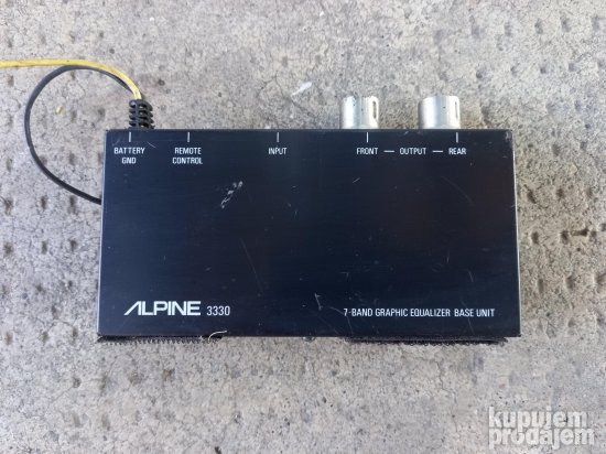 Vintage ALPINE 3330 pojacalo za 7 Band Equalizer Auto radio ...