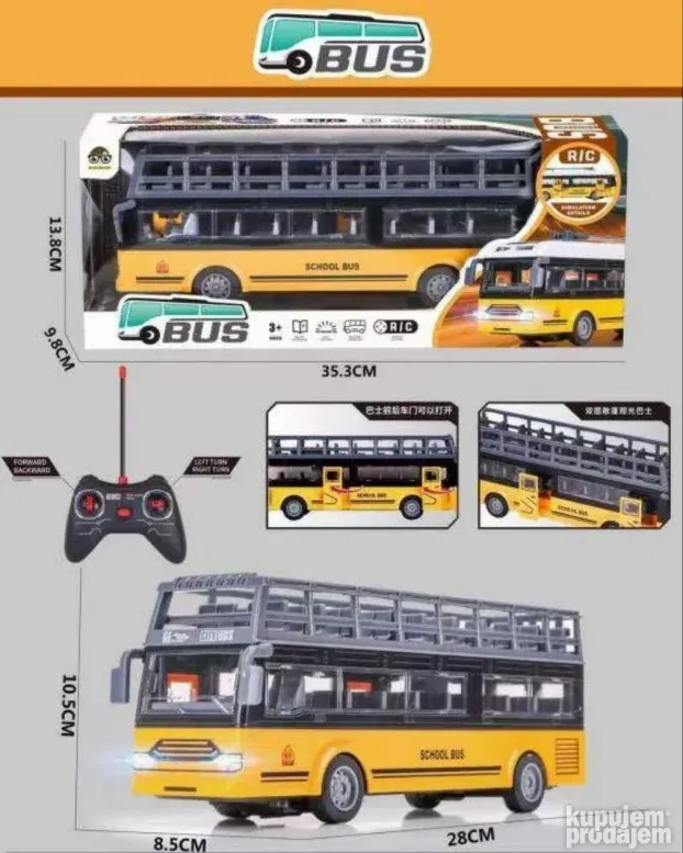 Autobus na sprat igracka na daljinski za decu - KupujemProdajem