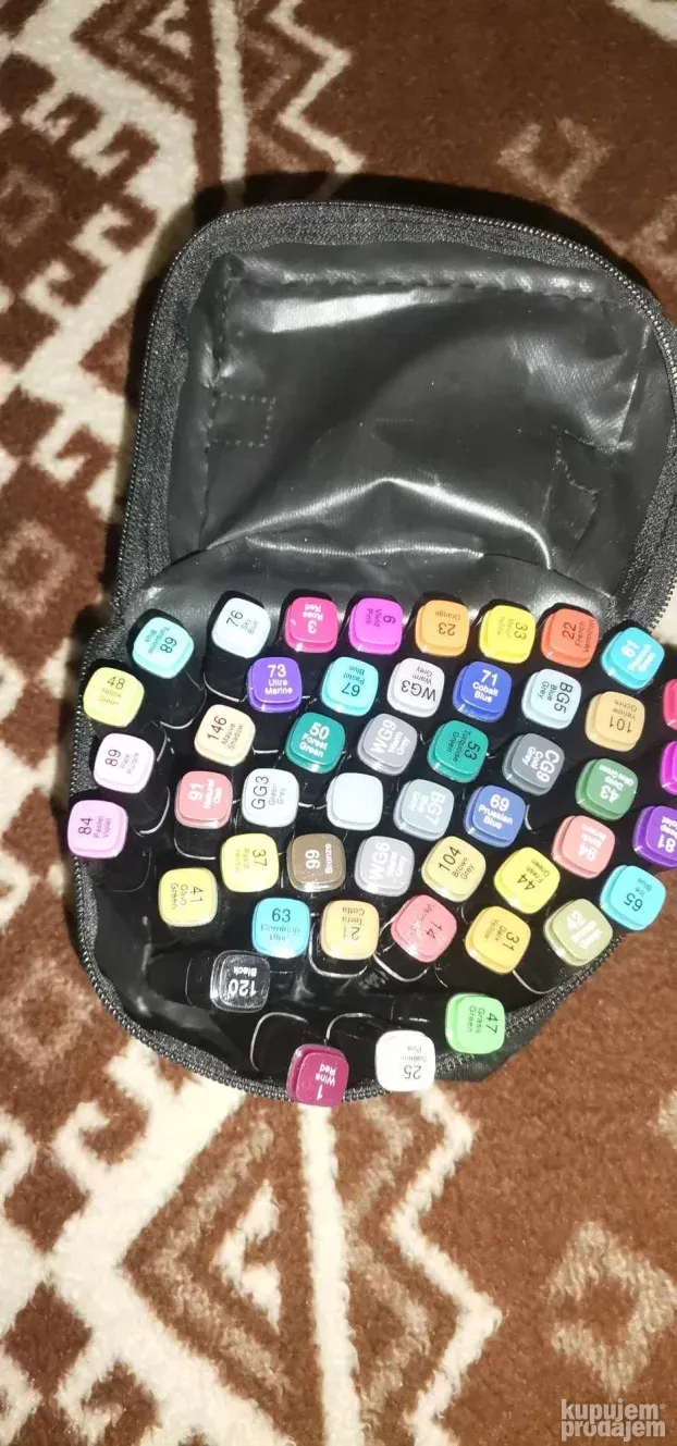 Dvostrani Markeri 48-80-120 Nijansi SET Novo Akcija - KupujemProdajem