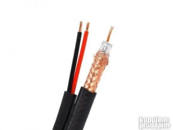 KABAL ZA KAMERE Kabel RG59 napojni 100m kabl za video nadzor ...
