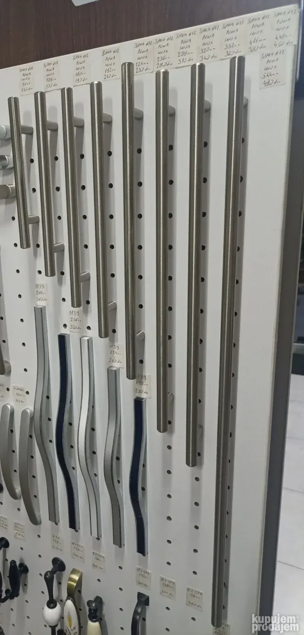 Rucice za namestaj-D12 nikl saten-okov za namestaj - KupujemProdajem