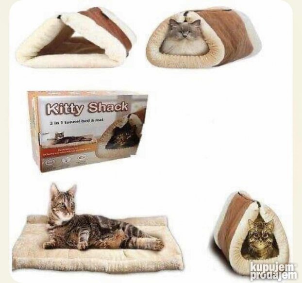 Kućica za mace Krevet za macke 2u1 - KupujemProdajem