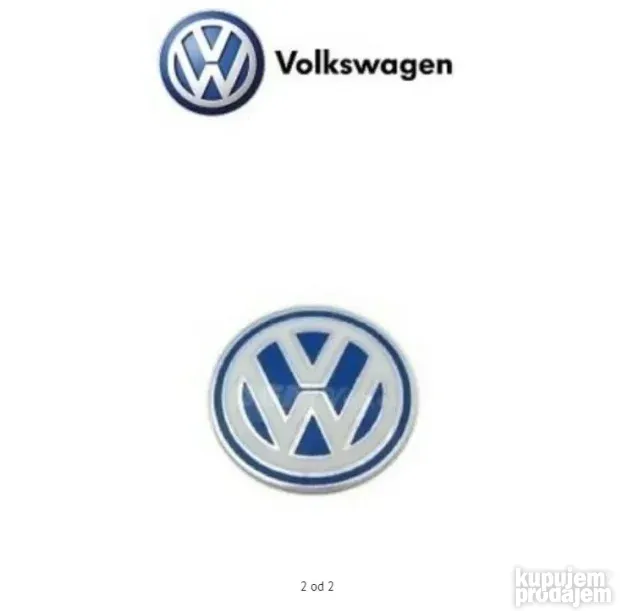 VW logo znak za kljuc plavi 14mm - KupujemProdajem