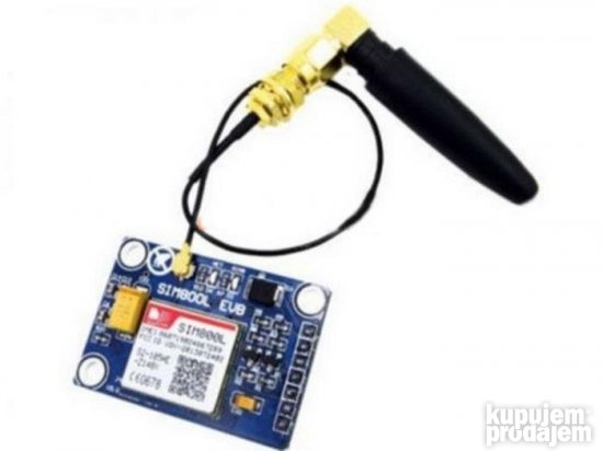 Arduino SIM800L GPRS GSM V2.0 5V modul sa antenom - KupujemProdajem