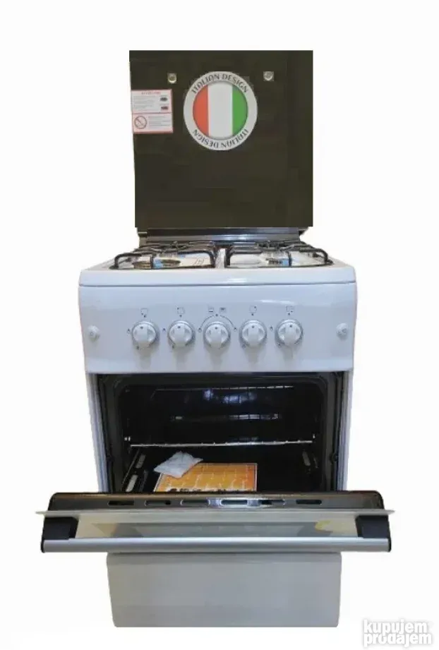 Plinski sporet plinskom rernom rerna 4 ring gas VECE NOVO - KupujemProdajem