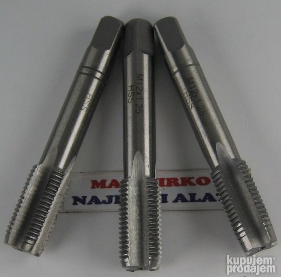 Ureznice M12x1,25 HSS Ureznice NOVA M12 Milimetarska ureznic ...