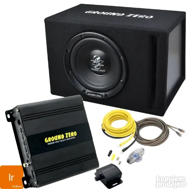 Ground Zero Iridium 200 BASS komplet (woofer/pojačalo) - KupujemProdajem