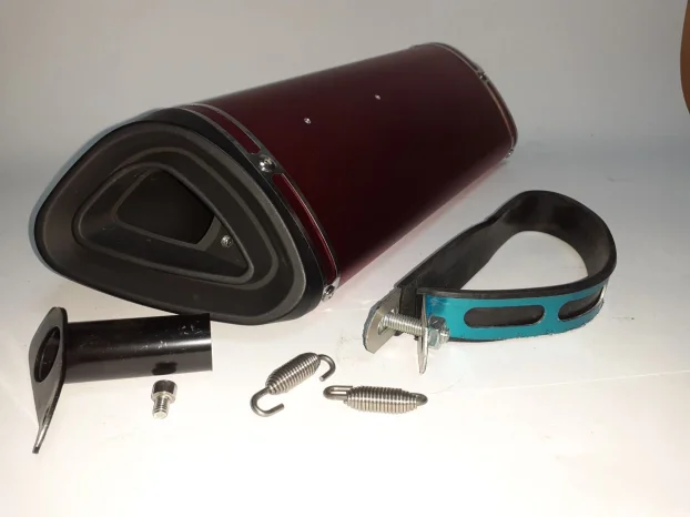 Auspuh Top za skuter ili motorcikl - Crni Crveni Karbon - KupujemProdajem