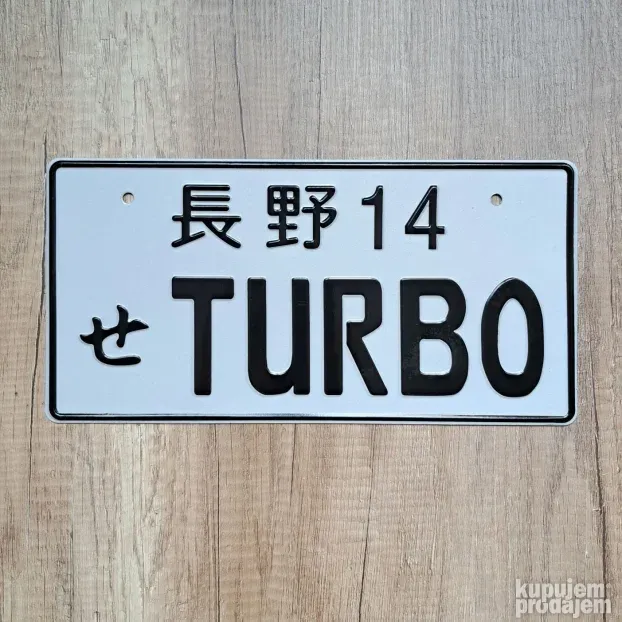 Tablica JDM TURBO refleksija - KupujemProdajem