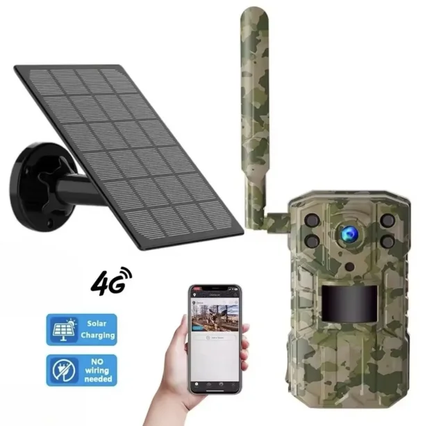 4G SIM Solarna kamera za lov 4K 8MP Bez WiFi Solar - KupujemProdajem