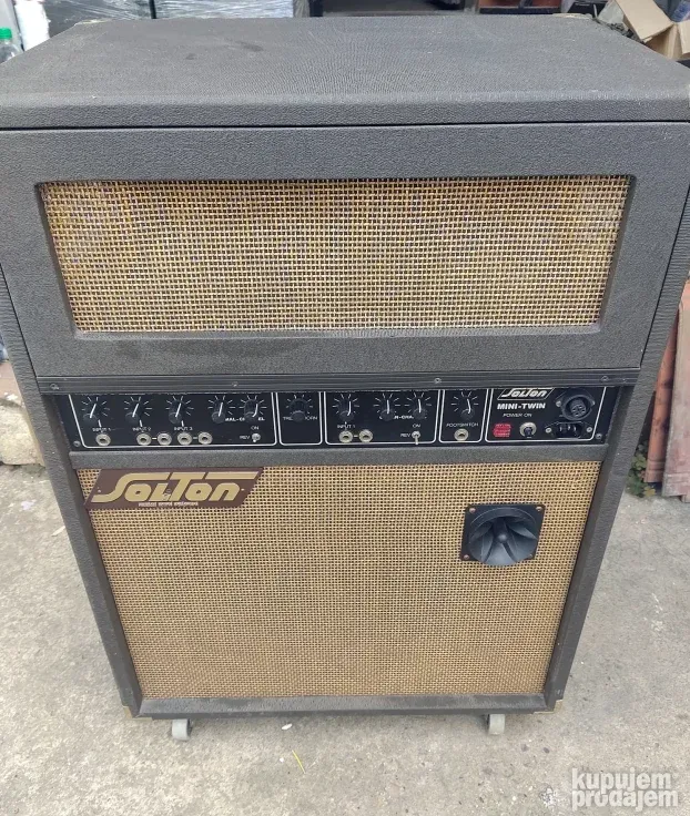 Vintage SOLTON Mini Twin Leslie pojacalo 1980's 2x70W - KupujemProdajem