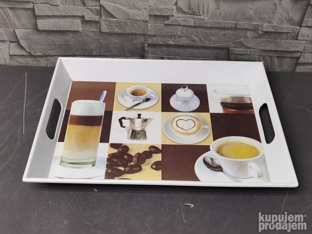 Plasticni posluzavnik za kafu 40x30cm - KupujemProdajem