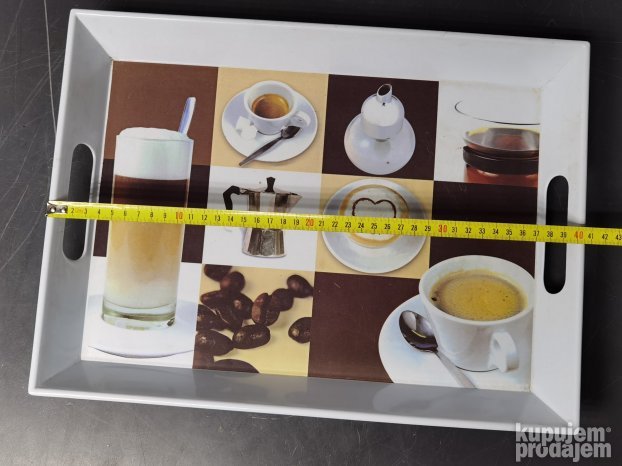 Plasticni posluzavnik za kafu 40x30cm - KupujemProdajem