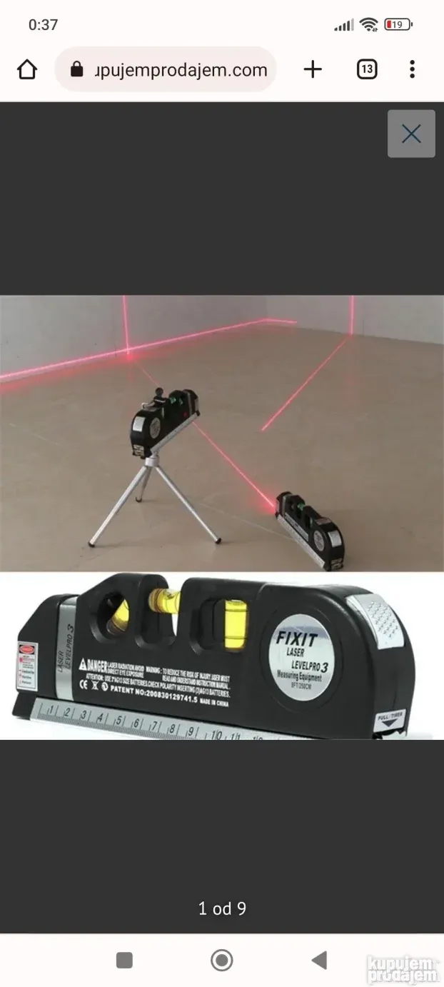 Laser metar Laserska Libela 3u1 LIBELA LASER METAR - KupujemProdajem