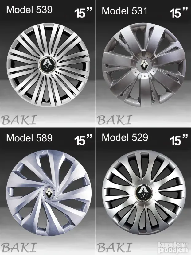 Ratkapne Renault R15 Clio Megan Scenic Twingo NOVE - KupujemProdajem