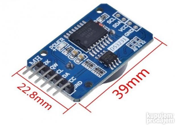 Arduino DS3231 RTC modul + AT24C32 - KupujemProdajem