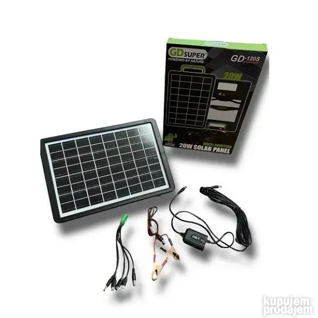 Solarni punjac 6v, 9v, 12v Solarni panel 20w - KupujemProdajem