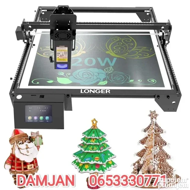 LONGER RAY 20W/130W Laser CNC, NOVO, WiFi, Touch Screen - KupujemProdajem