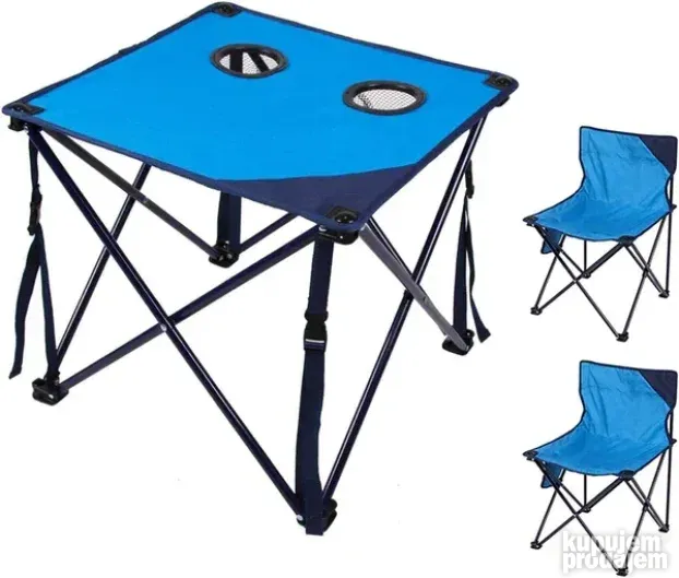 Set za kampovanje - 2 sklopive stolice i sto - KupujemProdajem