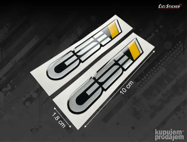 Opel GSI 3D Stikeri Nalepnice za automobile - 2502 - KupujemProdajem