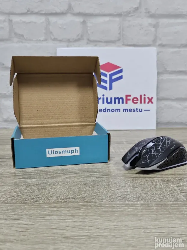 Bežični miš LED ergonomski USB miš za igre punjivi - KupujemProdajem