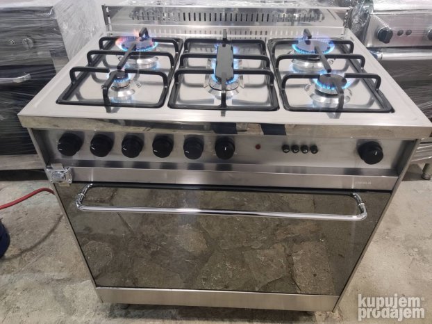 Sporet na plin sa 5 gorionika i Ogromnom PLINSKOM rernom - KupujemProdajem