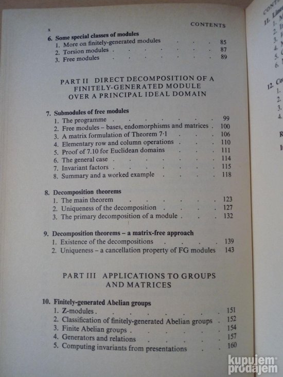 Rings, modules and linear algebra - KupujemProdajem