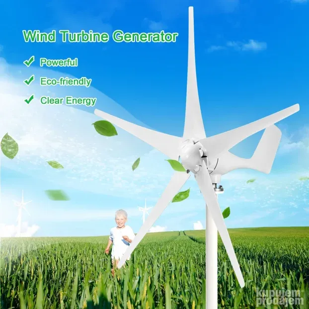 Vetrogenerator 1200W 12V Kontroler (NOVO) AKCIJA - KupujemProdajem