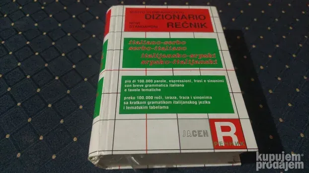 Italijansko-srpski/Srpsko-italijanski recnik/Jasen - KupujemProdajem