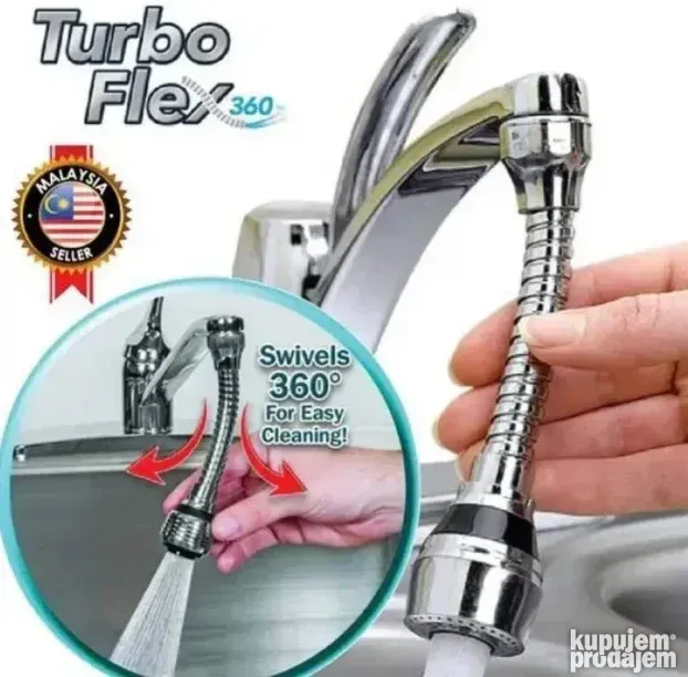 NOVO! Rotirajuci nastavak za slavinu Flex dodatak za cesmu - KupujemProdajem