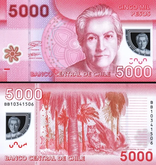 CHILE Čile lot 1000, 2000 i 5000 Pesos 2021 UNC, Polymer - KupujemProdajem