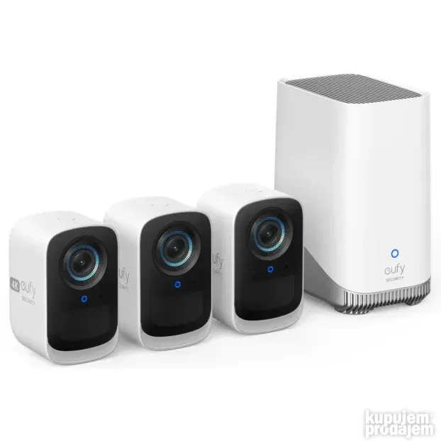 EUFY S300 eufyCam (eufyCam 3C) camera system starter kit hub ...