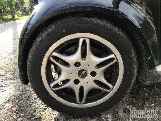 Smart for two alu felne r15 sa full gume - KupujemProdajem