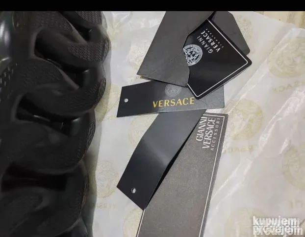 VERSACE CHAIN REACTION Triple Black Chunky; Versace Patike ...